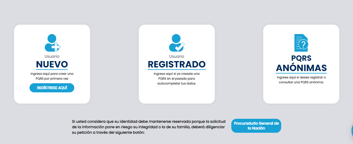 Crear PQR Migración Colombia en 5 pasos